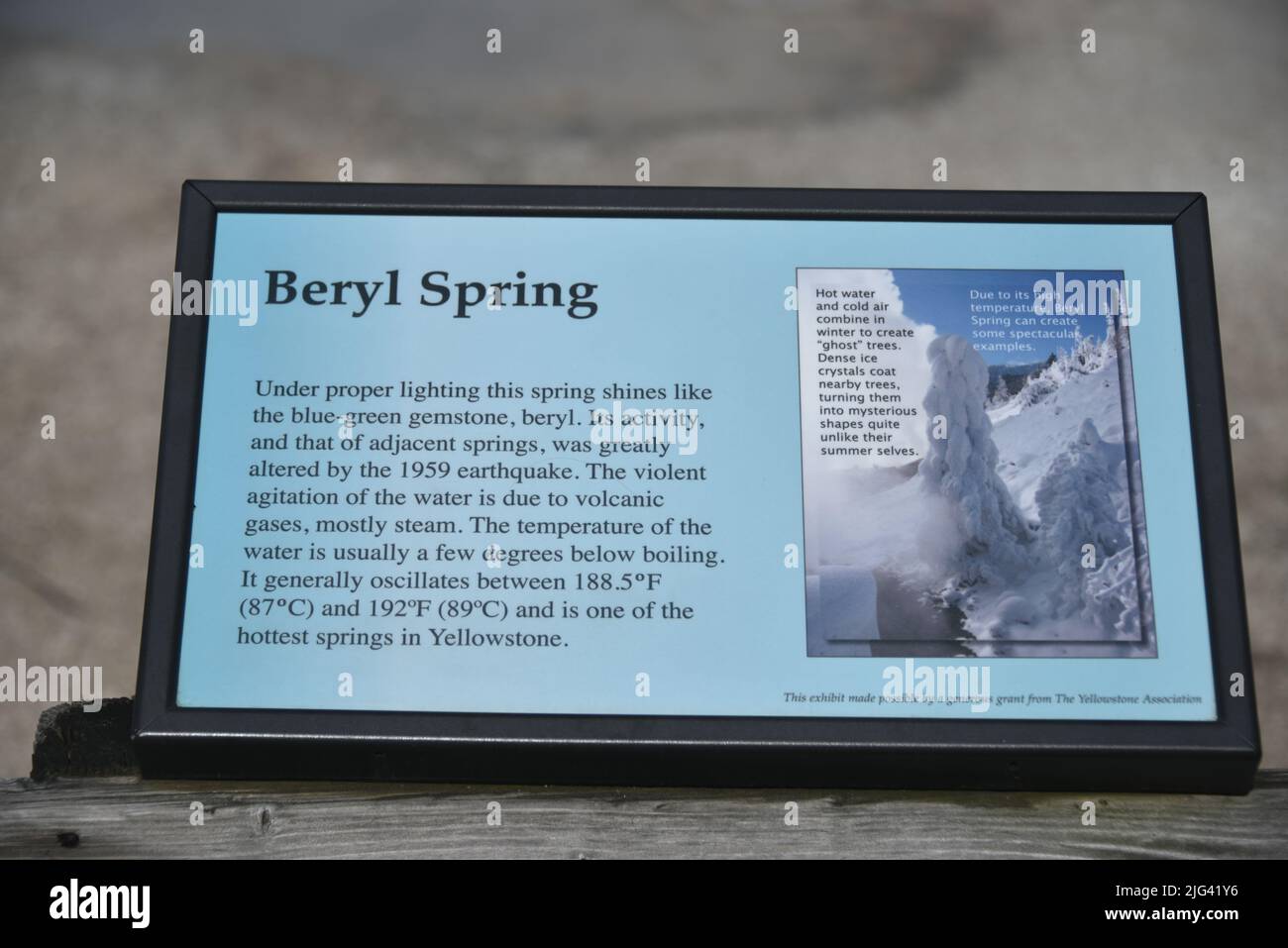 Yellowstone National Park, USA. 5/21-24/2022. Beryl spring is a ...