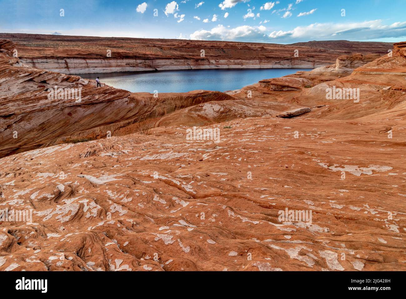 Very wide expanse of limestone rock in artistic formations on the ...