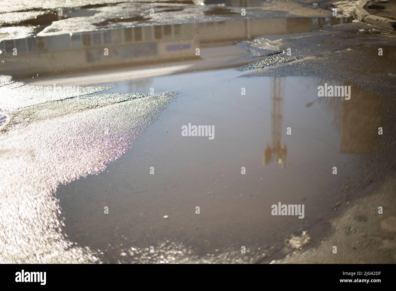 Slow motion water puddle in hi-res stock photography and images - Alamy
