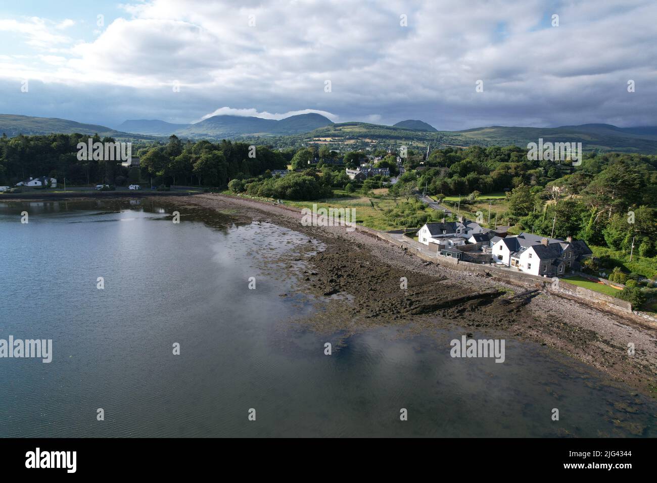 Kenmare County Kerry Ireland drone aerial view Stock Photo - Alamy
