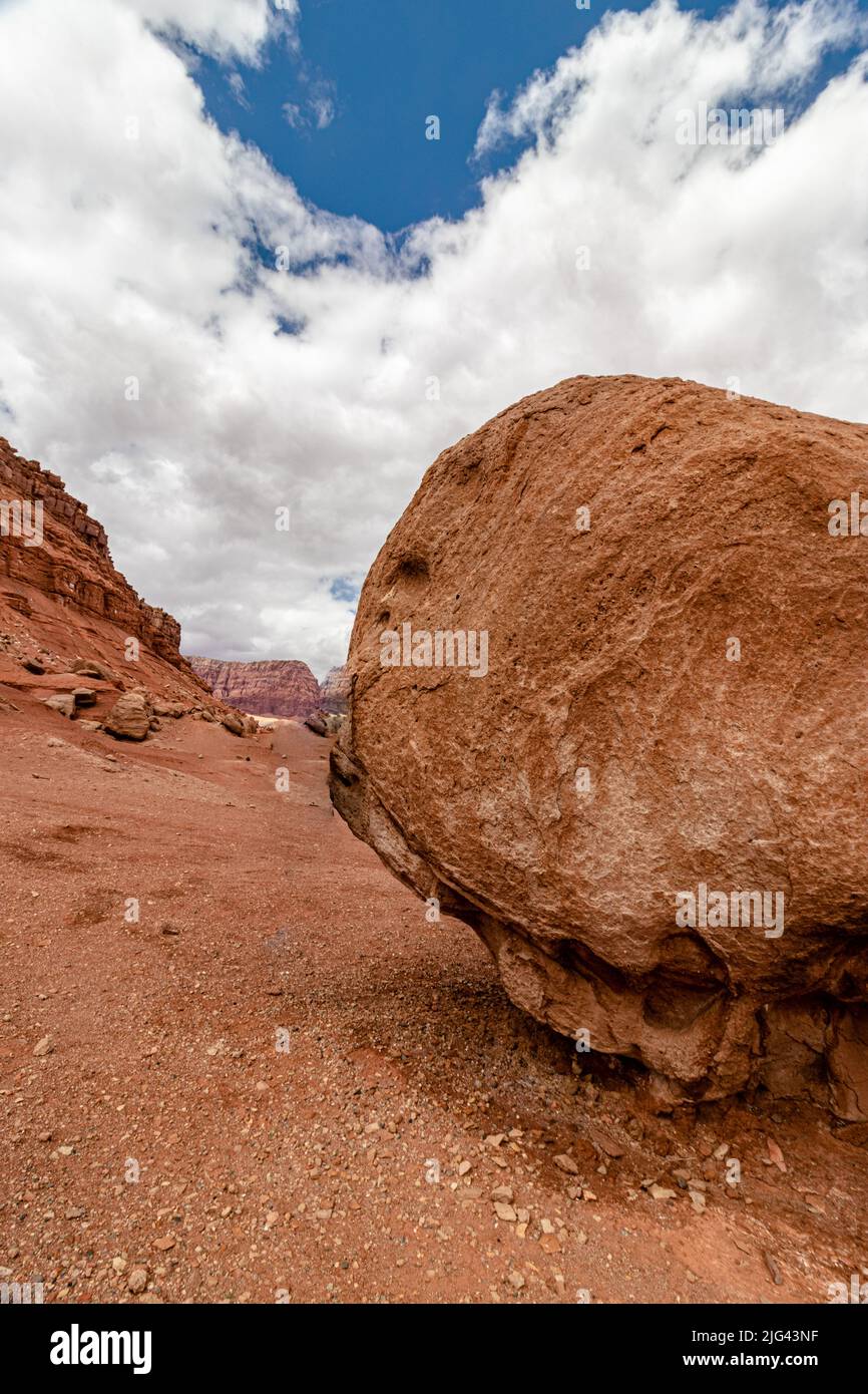 A giant boulder under the sky shown for scale as each object is a giant ...