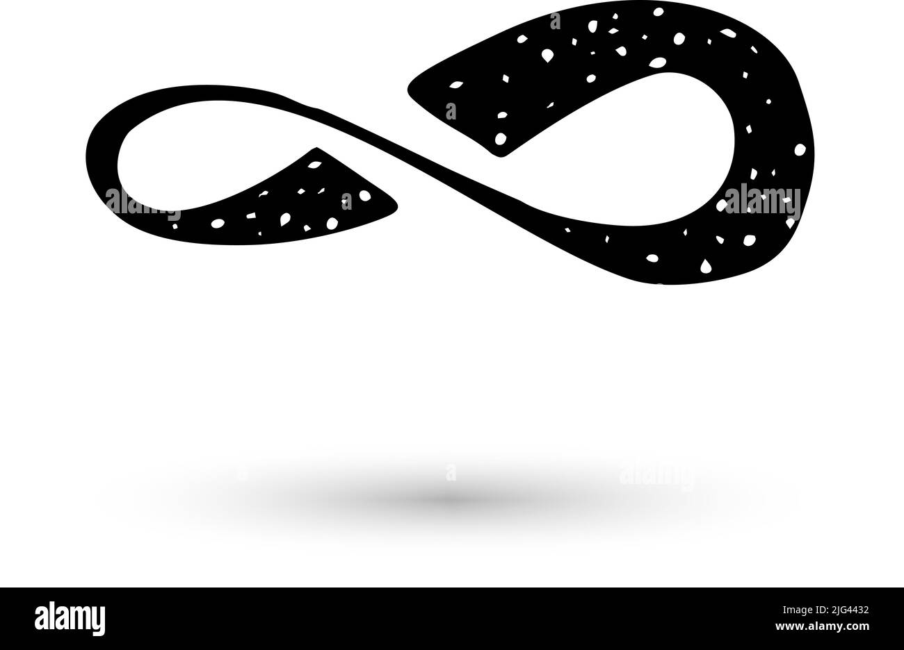Infinity symbol hand drawn with ink brush Stock Vector Image & Art - Alamy