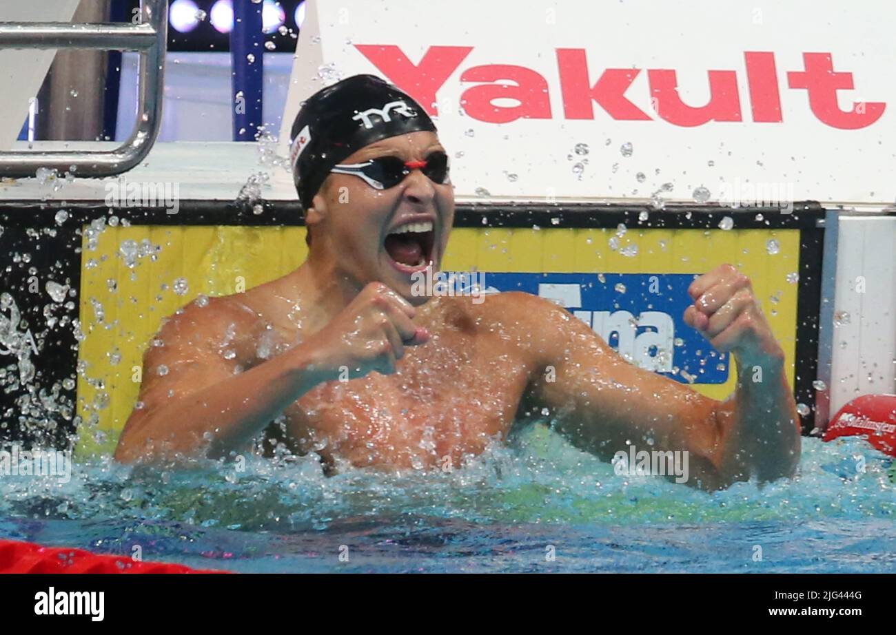 Justin Ress of USA Finale 50 M Backstroke Men during the 19th FINA ...