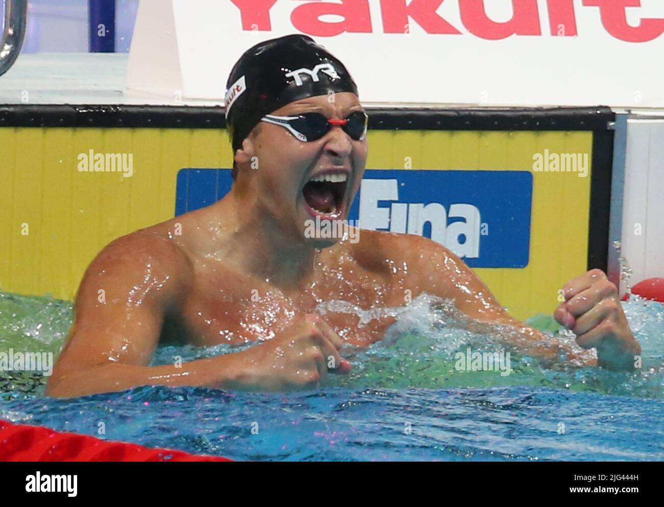 Justin Ress of USA Finale 50 M Backstroke Men during the 19th FINA ...