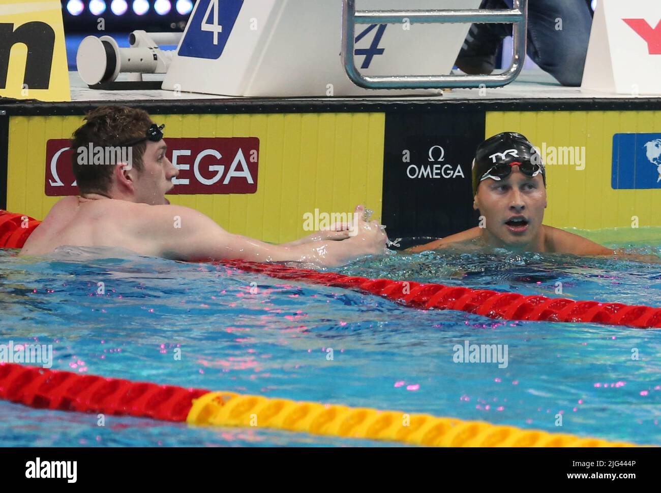 Justin Ress and Hunter Armstrong of USA Finale 50 M Backstroke Men ...