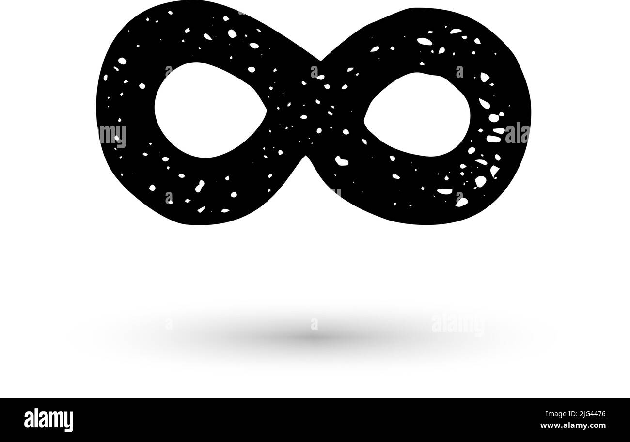 Infinity symbol hand drawn with ink brush Stock Vector Image & Art - Alamy
