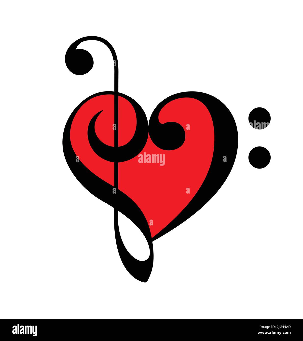 music valentines love heart icon shape symbol vector isolated on white ...