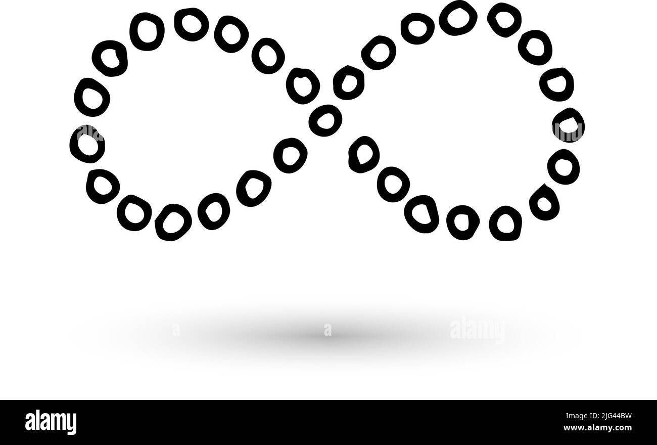 Infinity symbol hand drawn with ink brush Stock Vector Image & Art - Alamy
