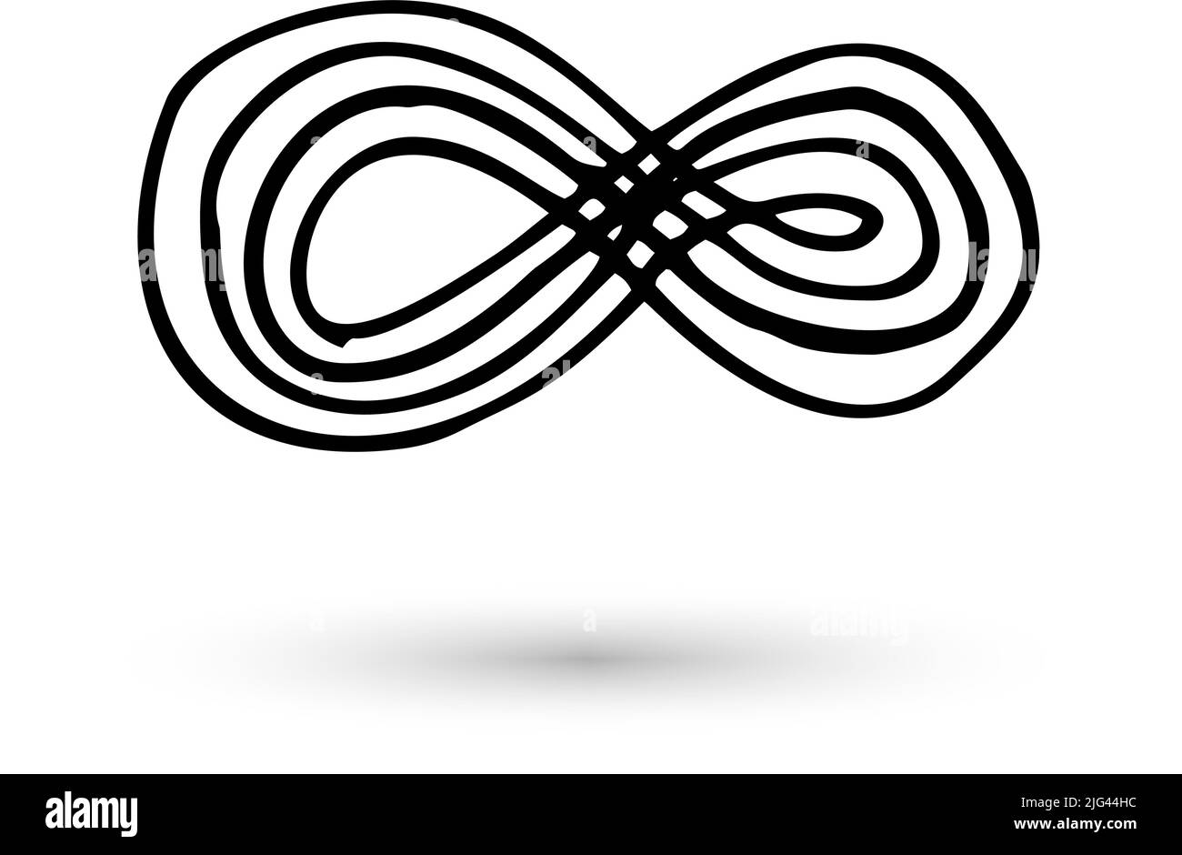 Infinity symbol hand drawn with ink brush Stock Vector Image & Art - Alamy