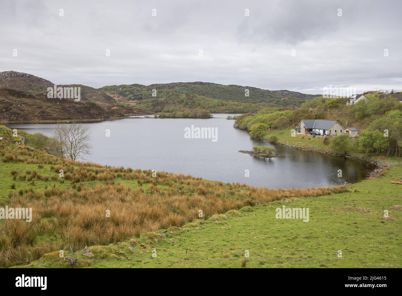 the small crofting village of drumbeg in the north west of scotland ...