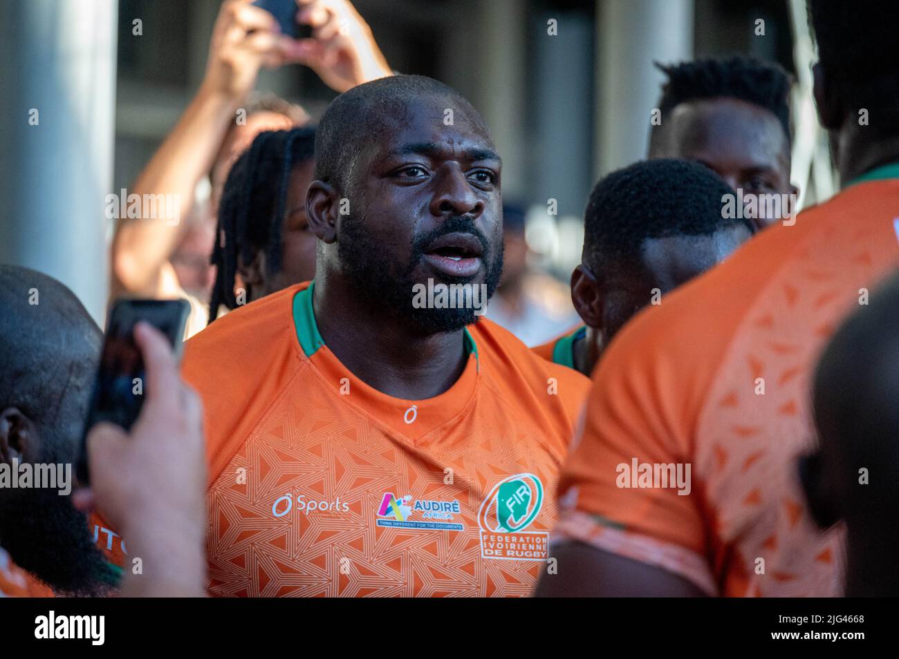 Ivory Coast Player during the Rugby Africa Cup 2022, World Cup 2023 ...