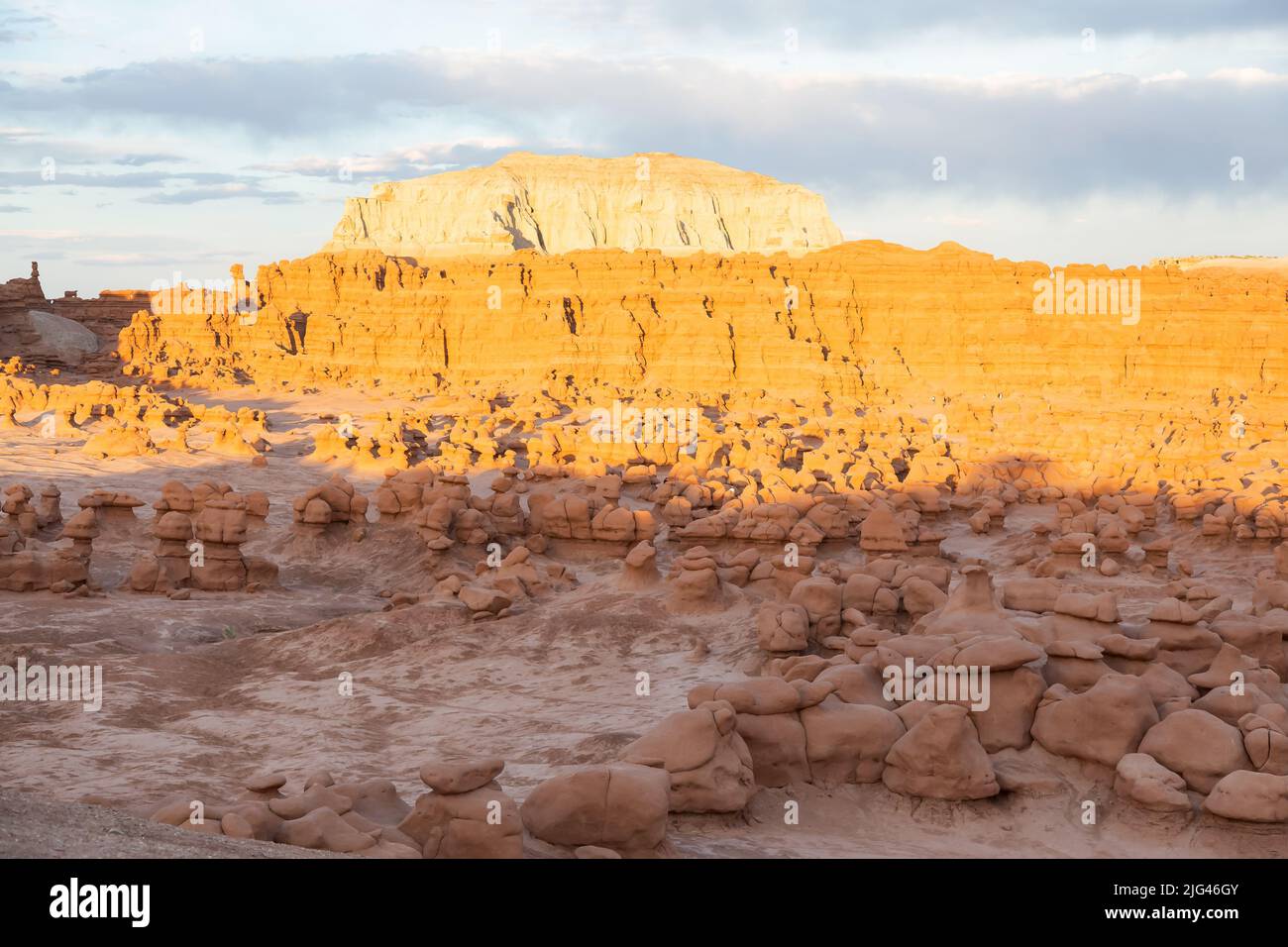 Red Rock Formations in Desert at Sunset. Spring Season Stock Photo - Alamy