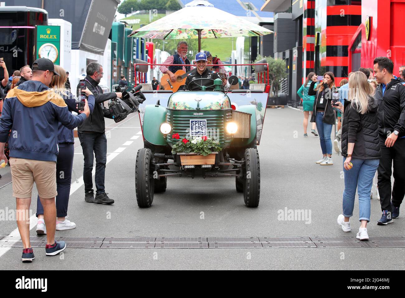 Paddock atmosphere - Esteban Ocon (FRA) Alpine F1 Team drives the ...
