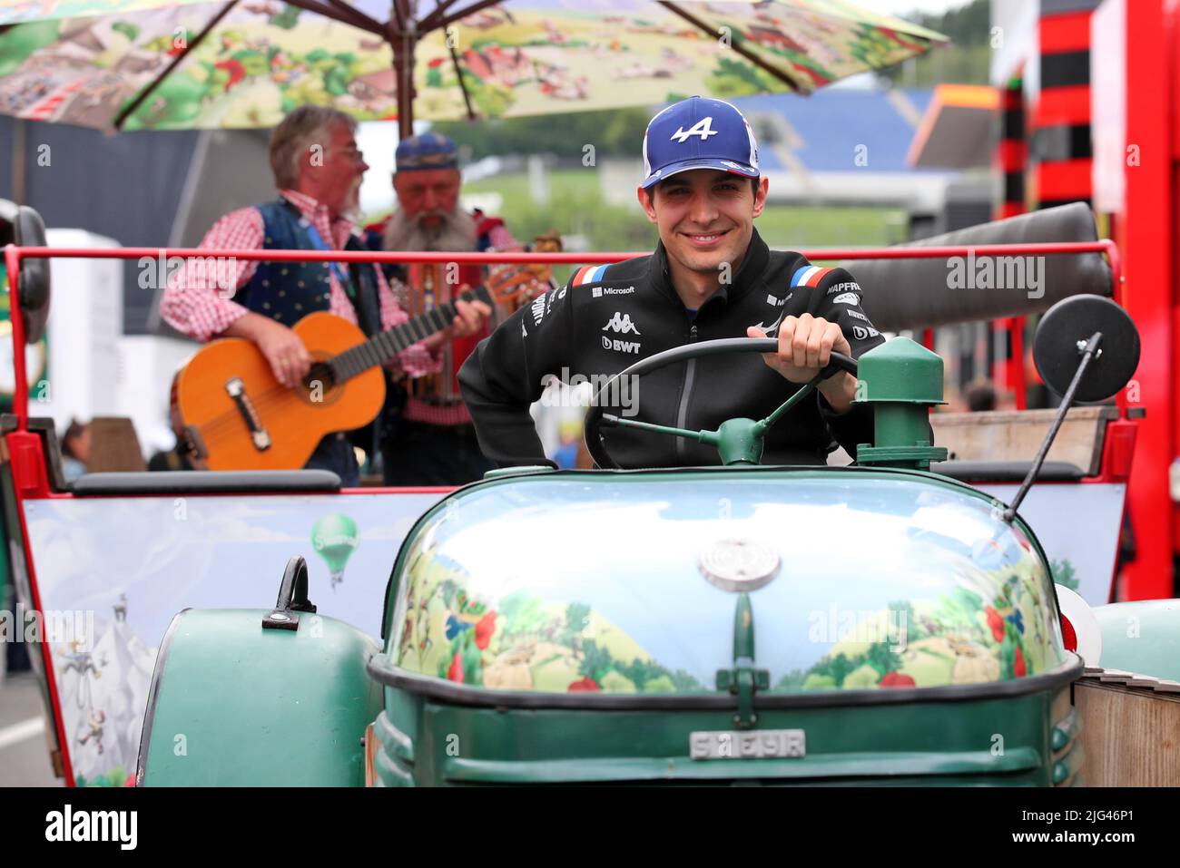Paddock atmosphere - Esteban Ocon (FRA) Alpine F1 Team drives the ...