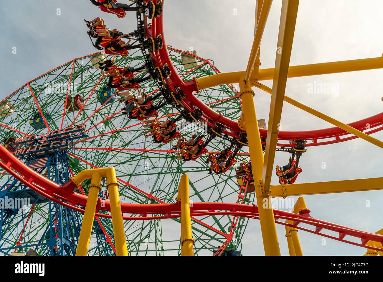 Visitors scare themselves silly on the Phoenix Roller Coaster in Wonder ...