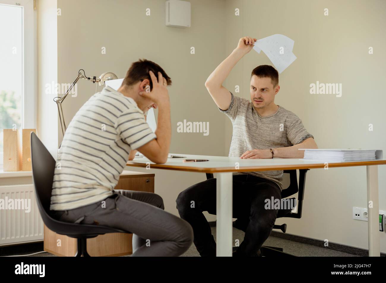 Stressed at work boss hi-res stock photography and images - Alamy