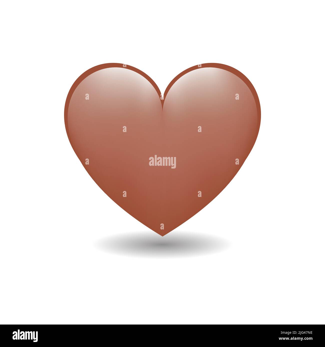 Heart Love Emoji Icon Object Symbol Gradient Vector Art Design Cartoon ...