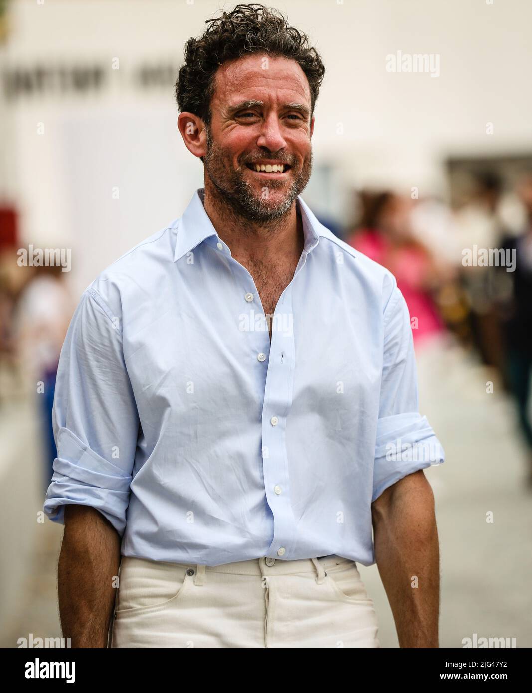 FLORENCE, Italy- June 15 2022: Peter Zottolo on the street in Florence ...
