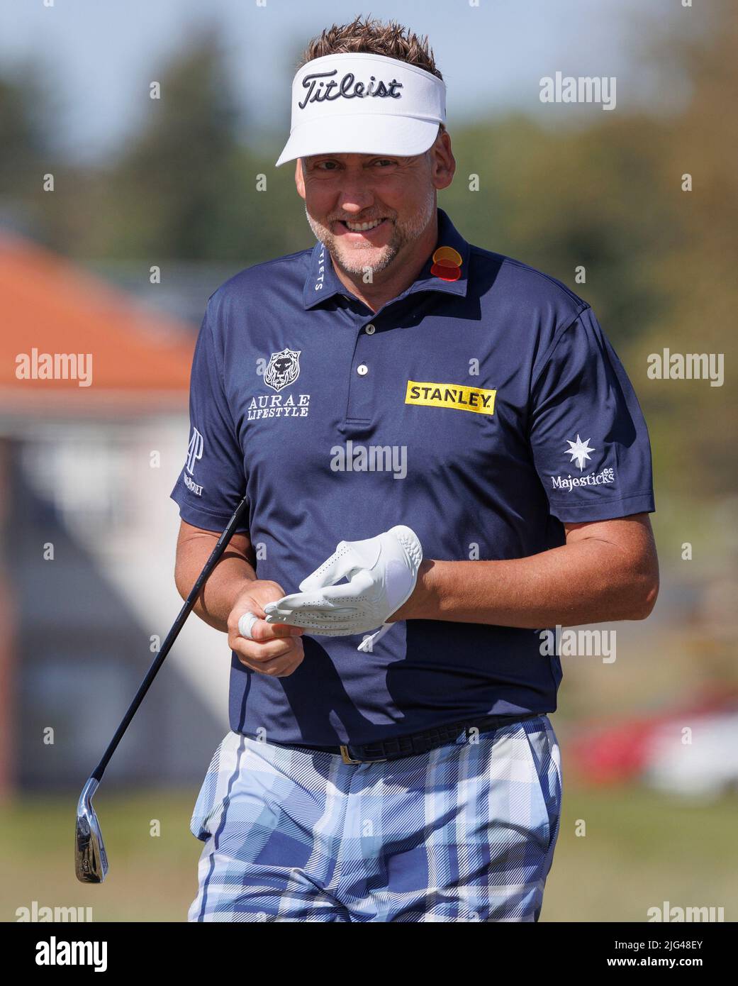 Ian Poulter on the 9th during day one of the Genesis Scottish Open at ...