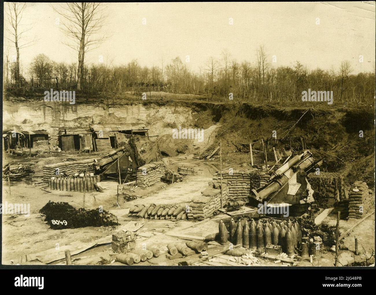 The big battle in the west. Conquered English Artillery position with ...