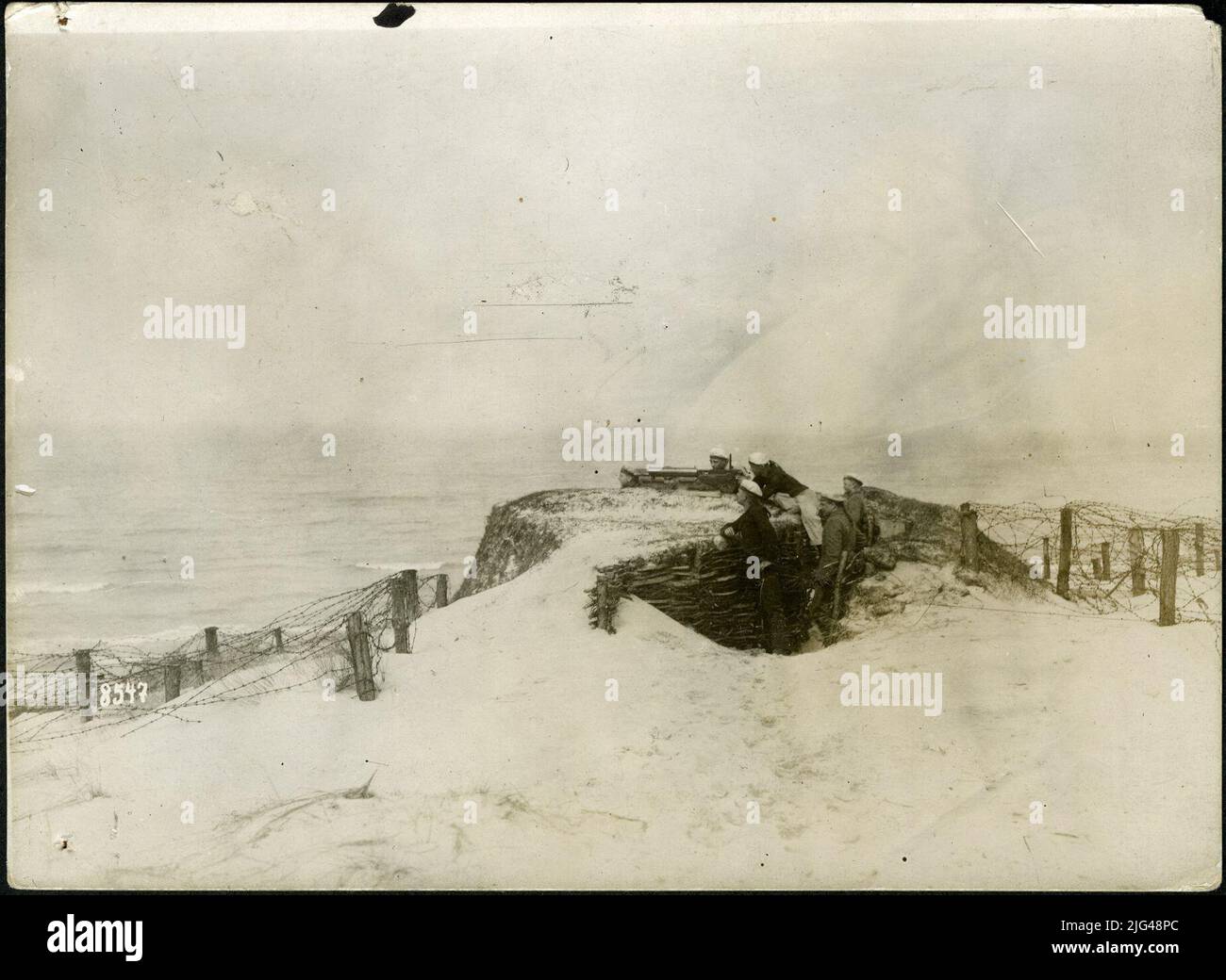 The failed hand prank of the English against Zeebrügge. On the lookout ...