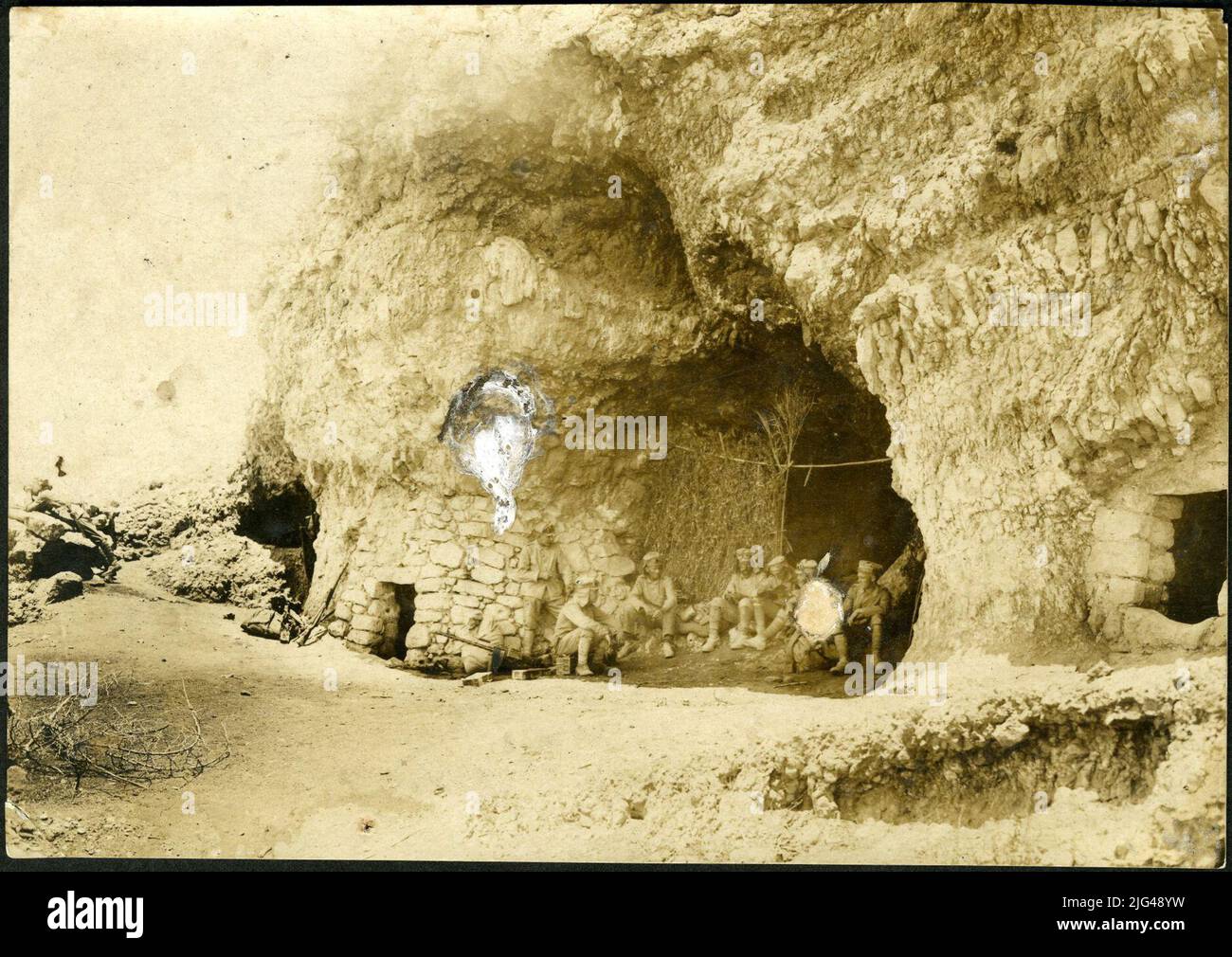 From Turkey. Palestine. Tell-Nimrim: A cave shelter. (255 Stock Photo ...
