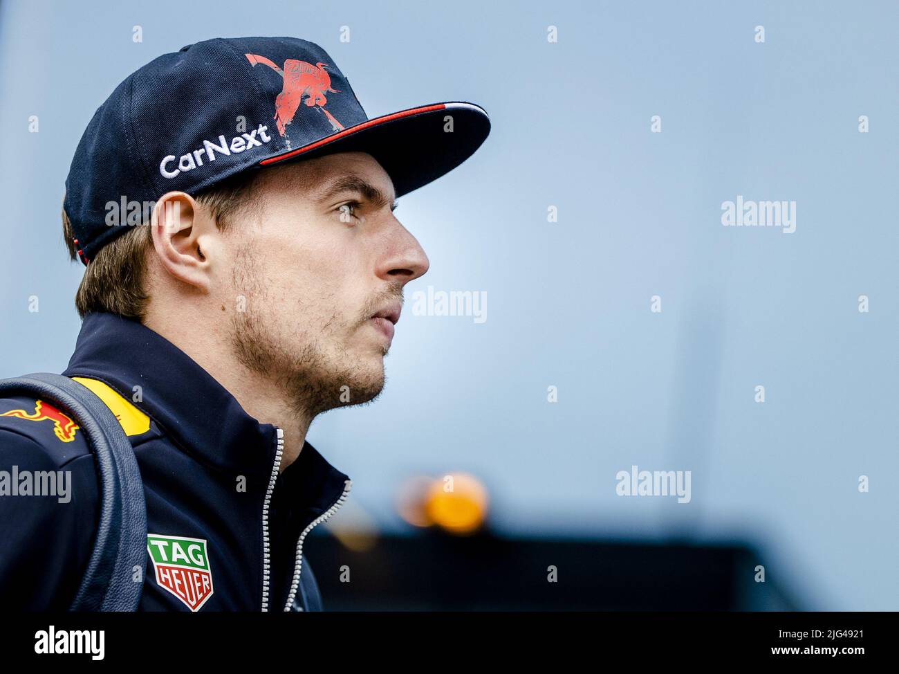 SPIELBERG - Max Verstappen (Red Bull Racing) arrives at the Red Bull ...