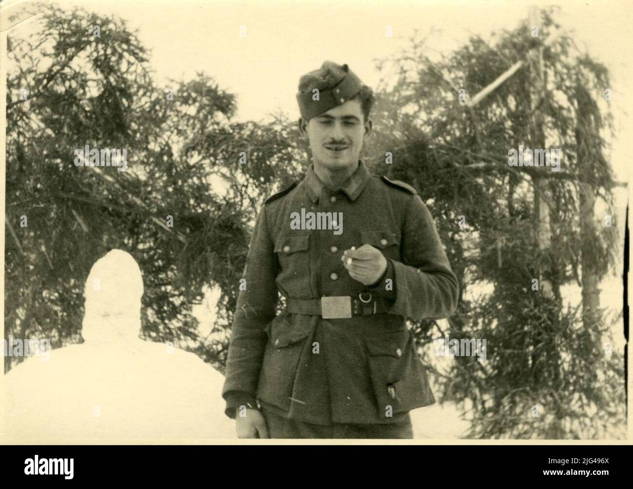 Portrait of Divisionary Soldier in Nevado Landscape. Portrait of ...