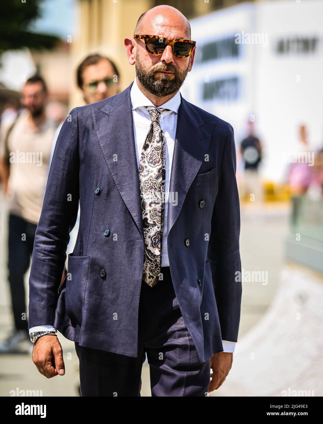 FLORENCE, Italy- June 16 2022: Antonello Cocca on the street in ...