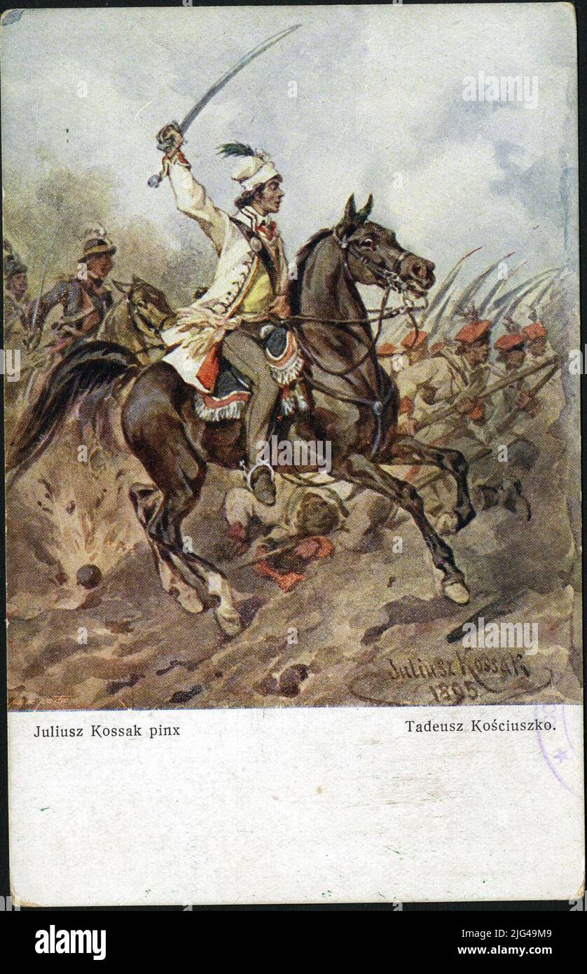 Postcard with the reproduction of the painting of a picture of Juliusz ...