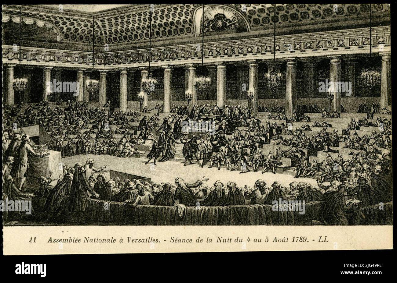 11 National Assembly in Versailles. Night session from August 4 to 5 ...