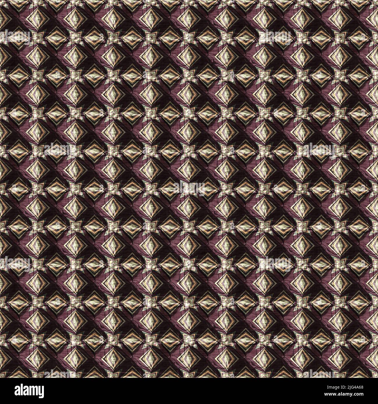 Earthy colours Victorian antique geometric seamless pattern in ...