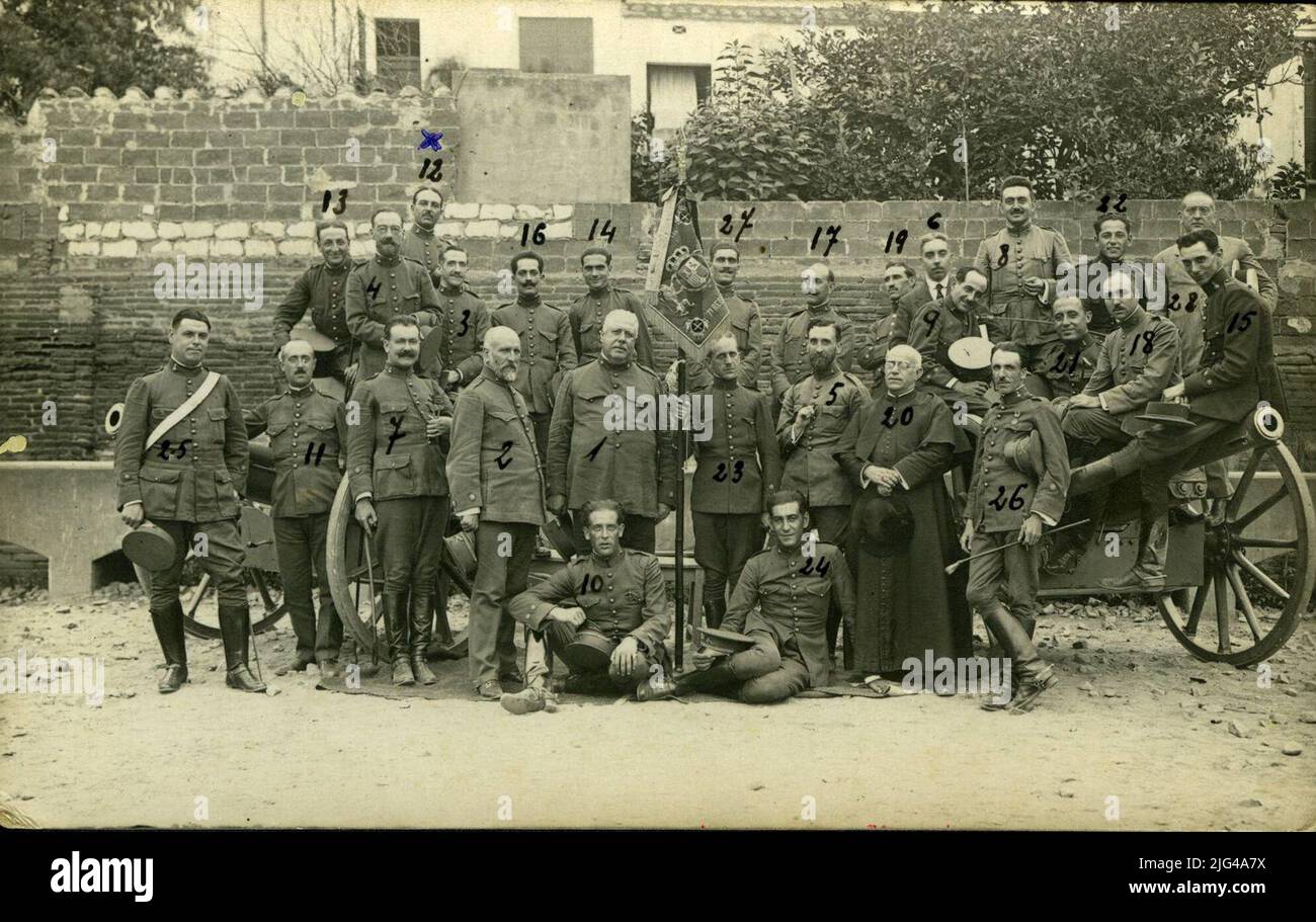 Historical photography of the group of bosses and officers who attended ...