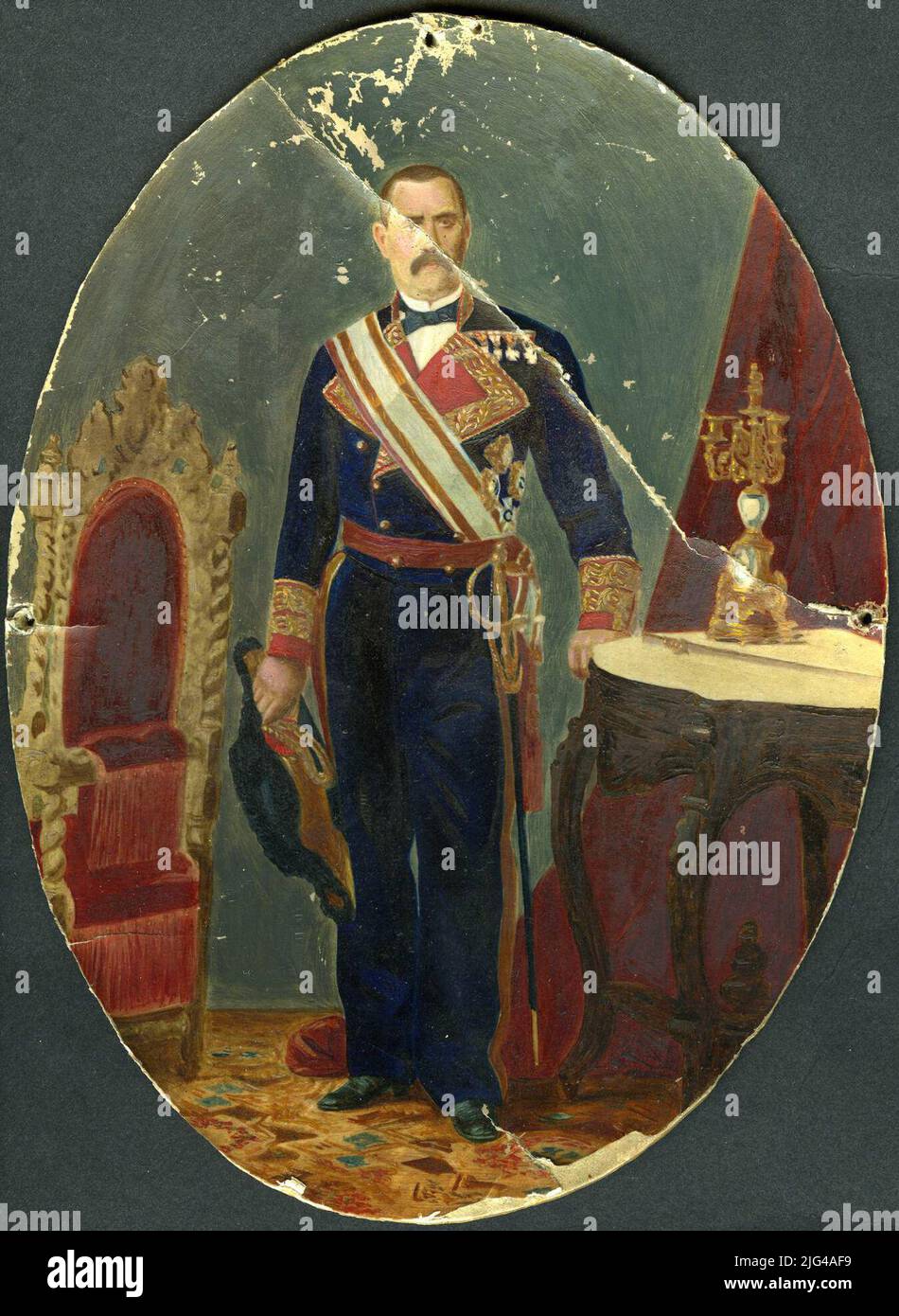 Portrait of Lieutenant General Antonio del Rey y Caballero, 1875 ...