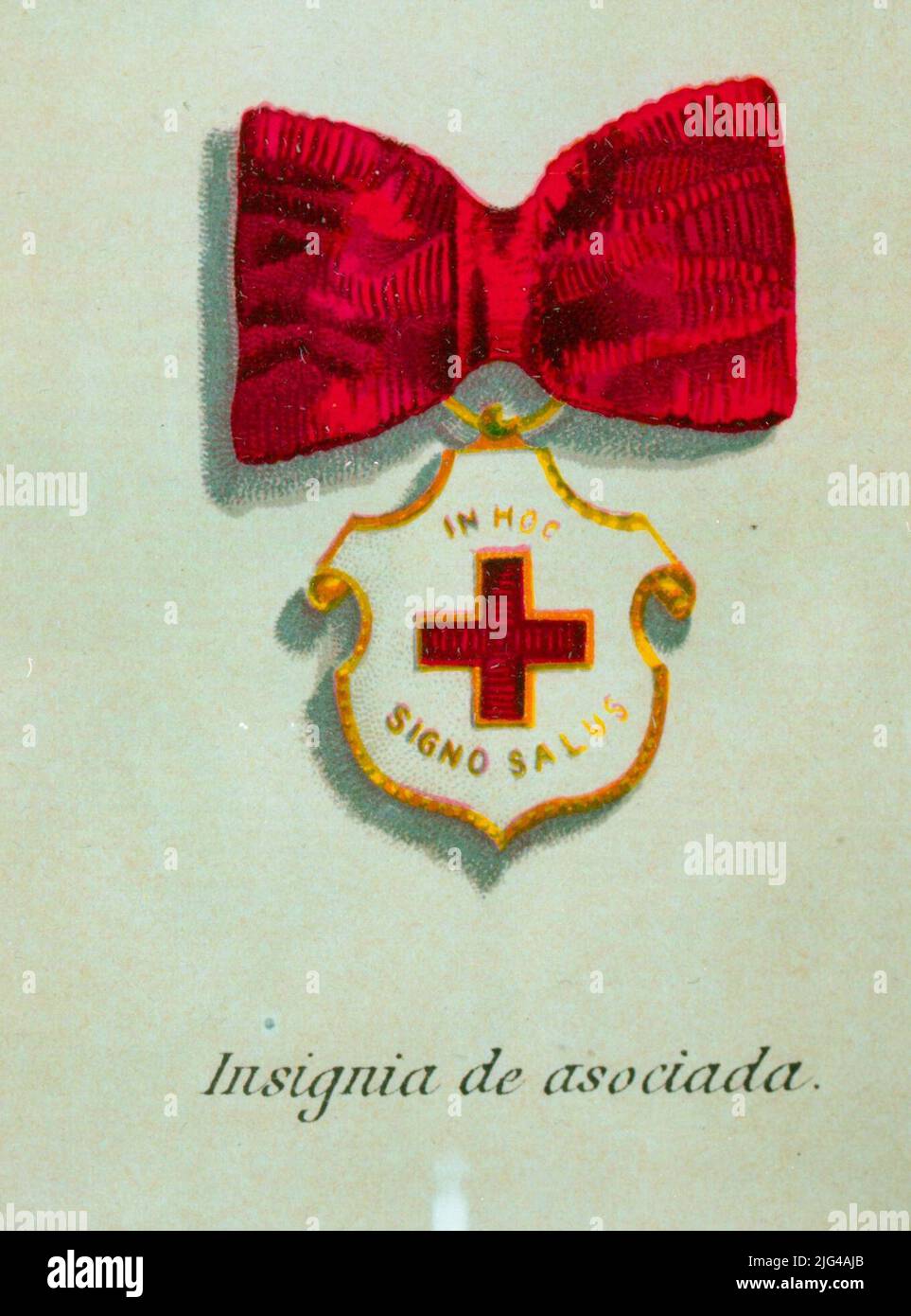 Associate Badge: Ladies of the Spanish Red Cross. Illustration to ...