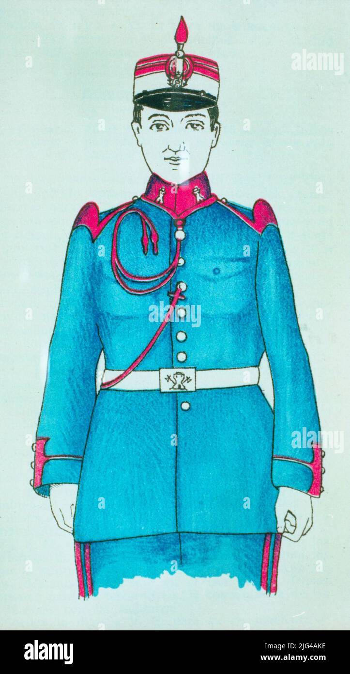 Diary uniform with shoulder pads and signs replacing the gala uniform ...