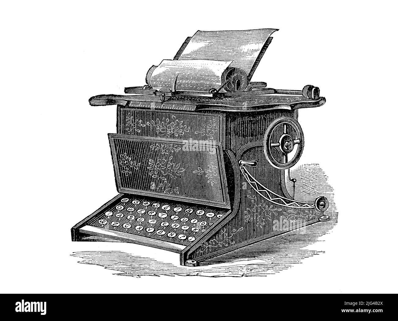 19th century typewriter Cut Out Stock Images & Pictures - Alamy