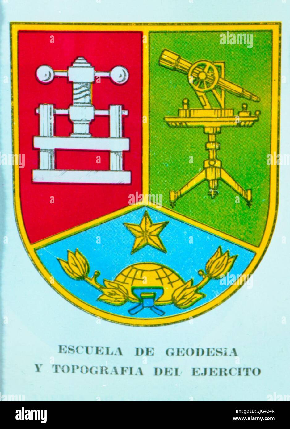 Army Geodesy and Topography School Shield. Illustration for: Approves ...