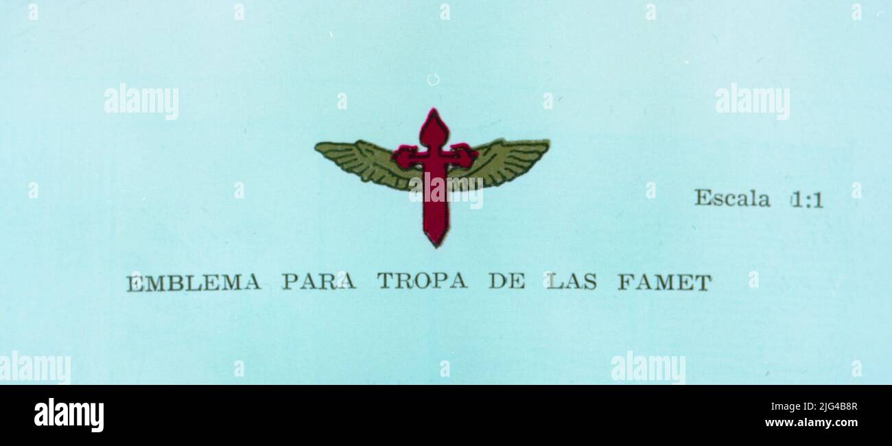 Emblem for Famet troops. Illustration for: which declares regulatory ...