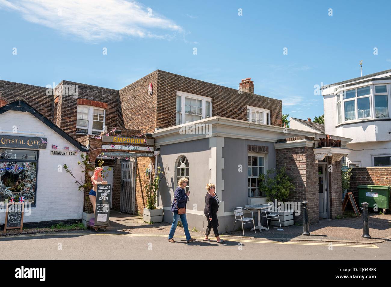 Shoreham by Sea July 1st 2022 Cafe Artisan In The Town Centre Stock