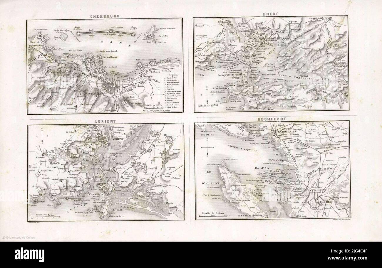 Cherbourg: [Campaign card]. Relief: Shaded with arrow explanatory ...