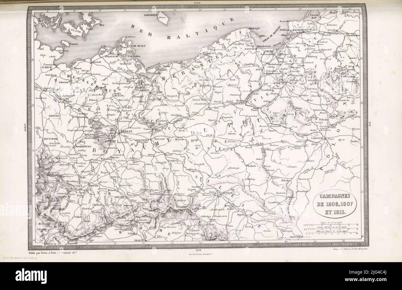 Map germany 1813 hi-res stock photography and images - Alamy