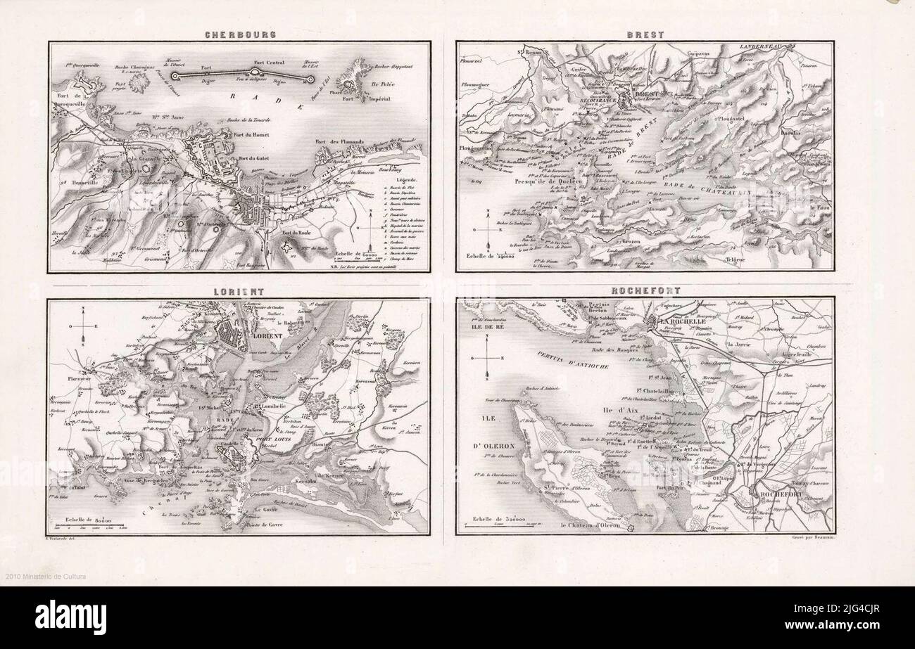 Map of rochefort hi-res stock photography and images - Alamy