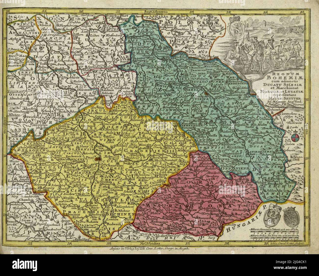 Map of the kingdom of bohemia hi-res stock photography and images - Alamy
