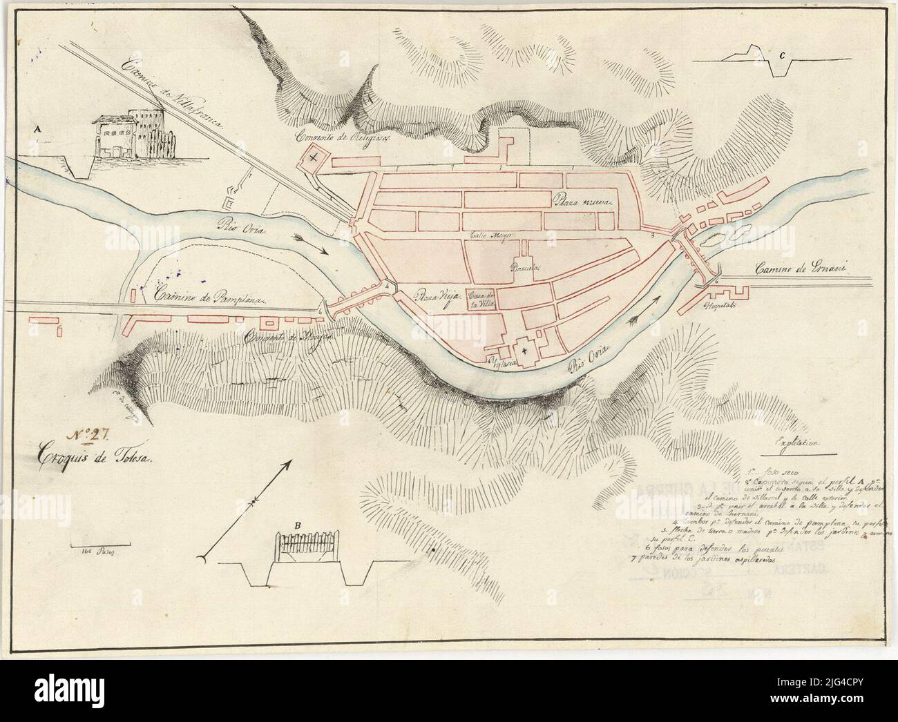 Tolosa sketch [map]. Date taken from the SGE catalog: "Vasco-Navarra ...