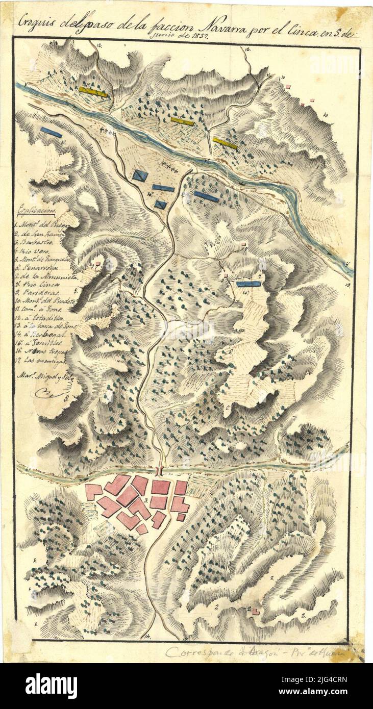 Barbastro map hi-res stock photography and images - Alamy