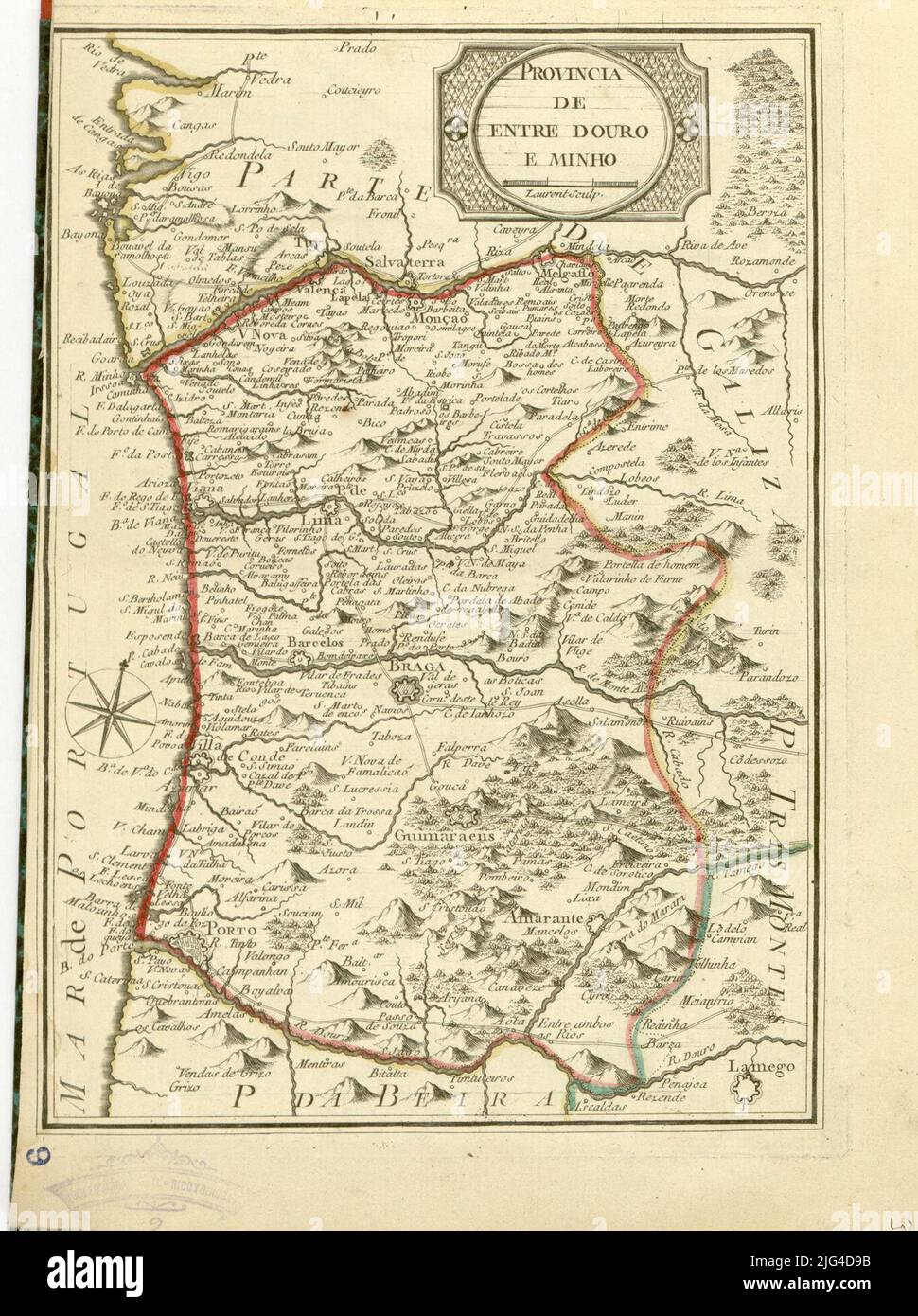 Province of Entre Douro and Minho. In: [Portugal map that includes the ...