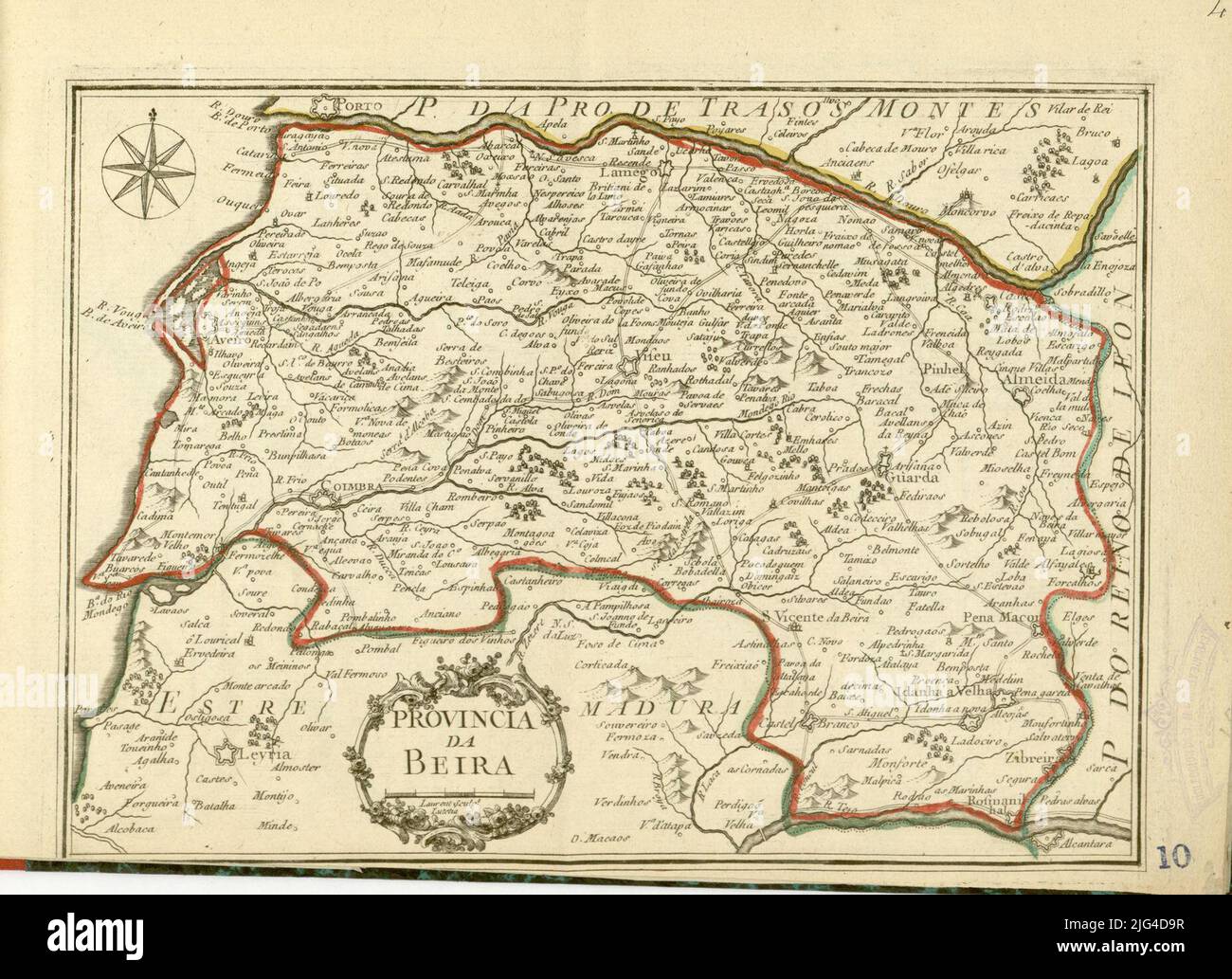 Province of Beira. In: [Portugal map that includes the patriarchy of ...