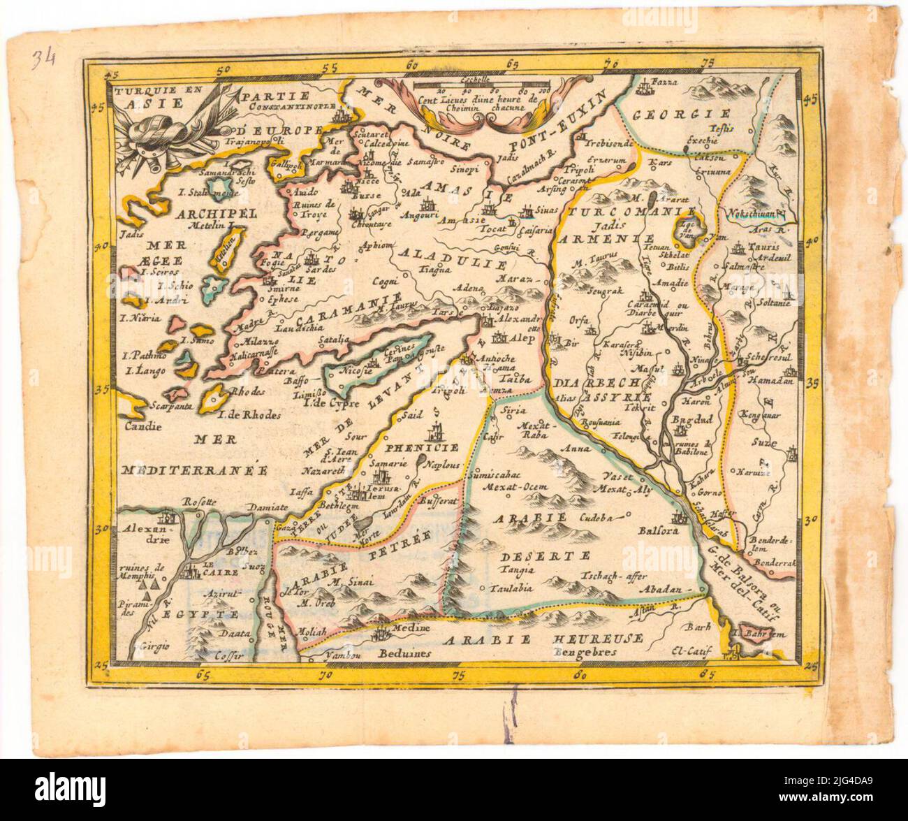 Turkey in Asia. Turkey, Syria, Iraq, Jordan and northern Saudid Arabia ...