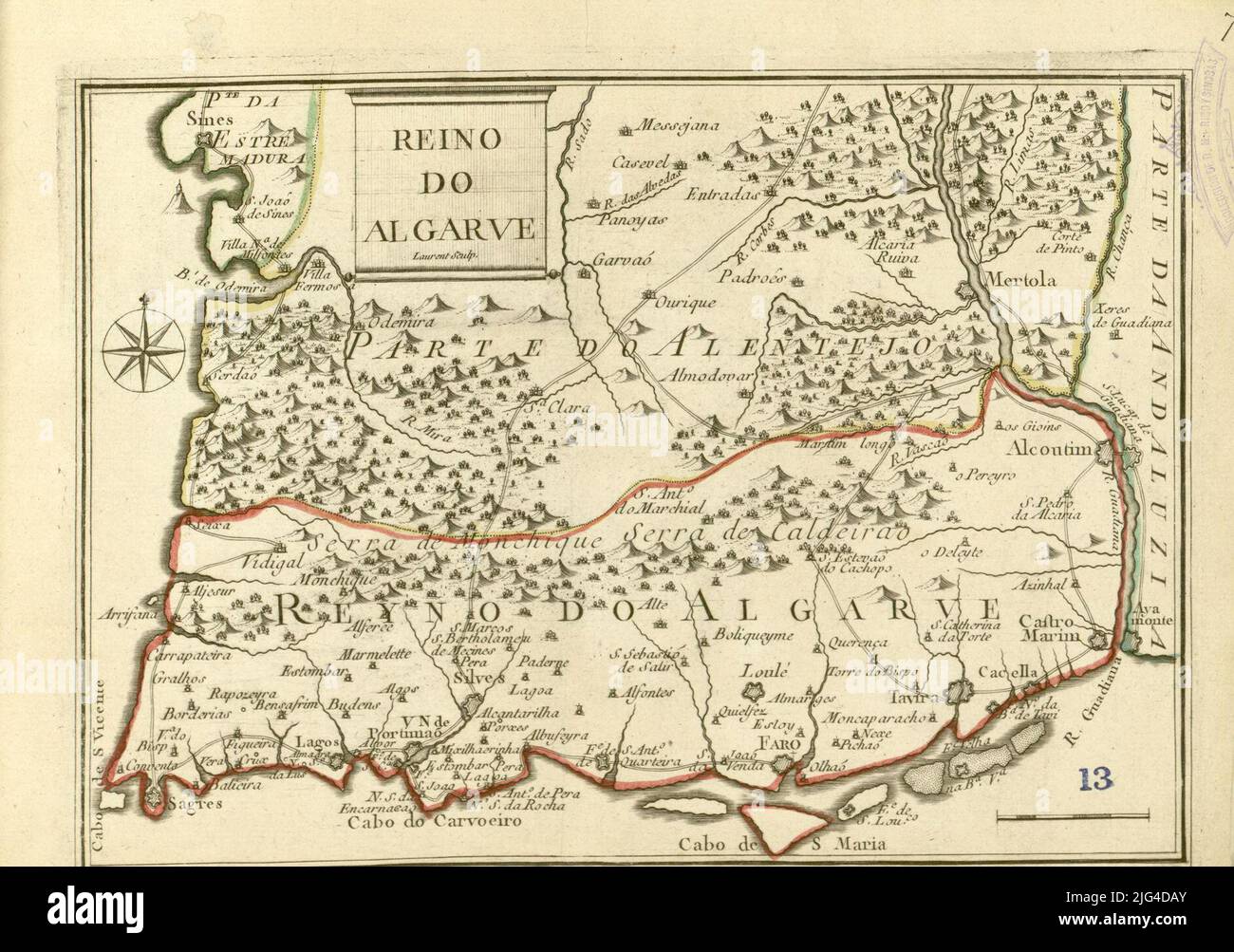 Algarve Kingdom. In: [Portugal map that includes the patriarchy of ...
